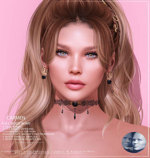 Second Life Marketplace - Add Me .::WoW Skins::. CARMEN skin (Genus )